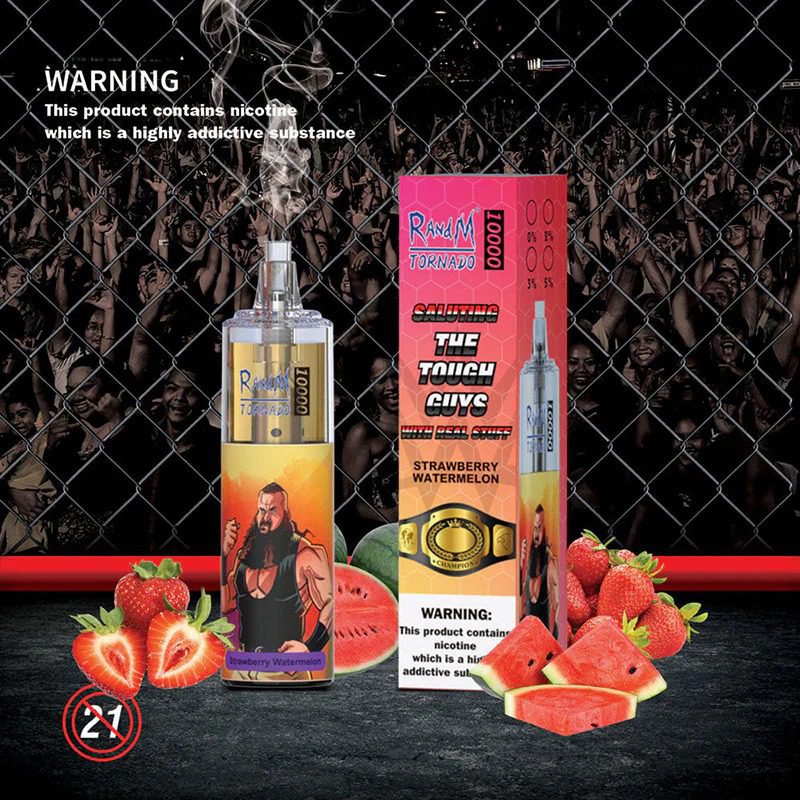 TORNADO Disposable 10000 puff - Strawberry Watermelon - ( RECHARGEABLE ...