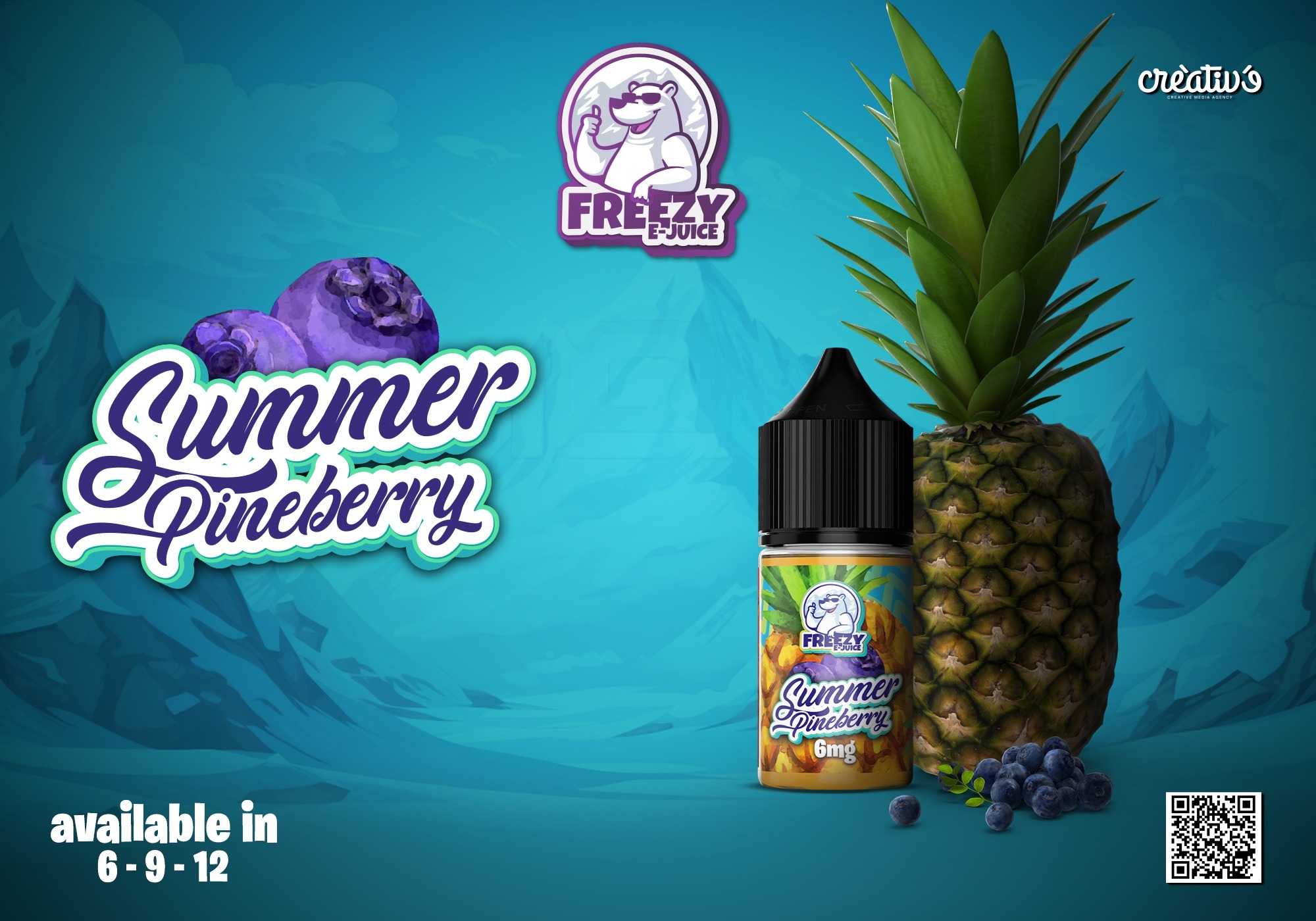 Freezy Summer Pineberry Mtl 30ml Beta Vape