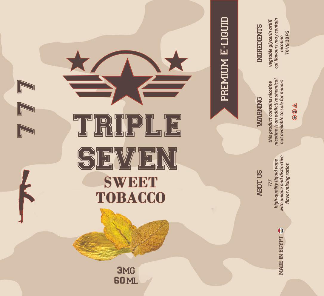 Triple Seven - Sweet Tobacco - DL - 60ml - Beta Vape