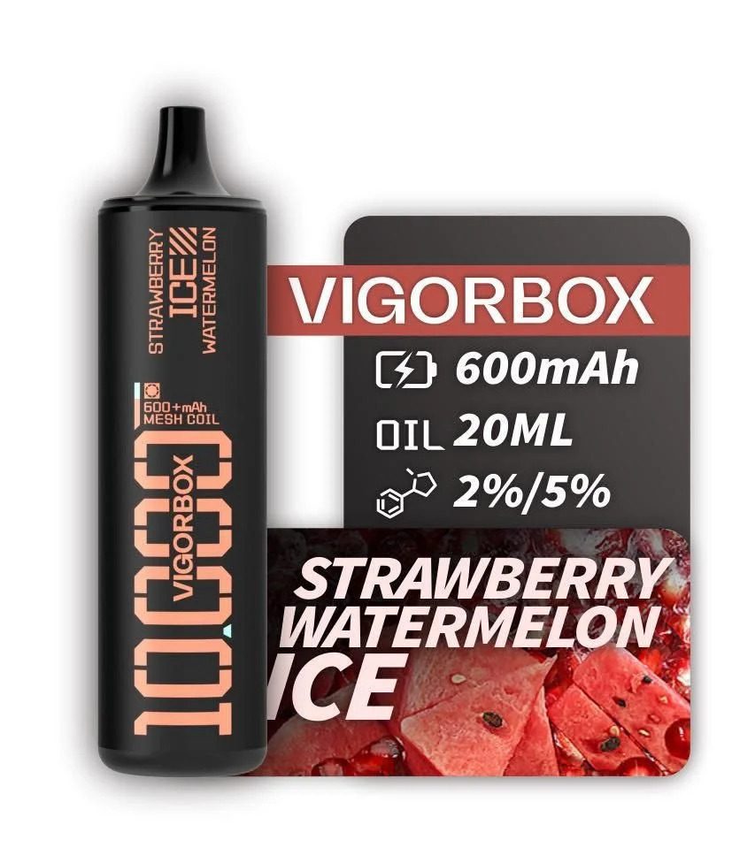 Vigor Box Disposable Pods 10000 puff - Strawberry Watermelon Ice ...