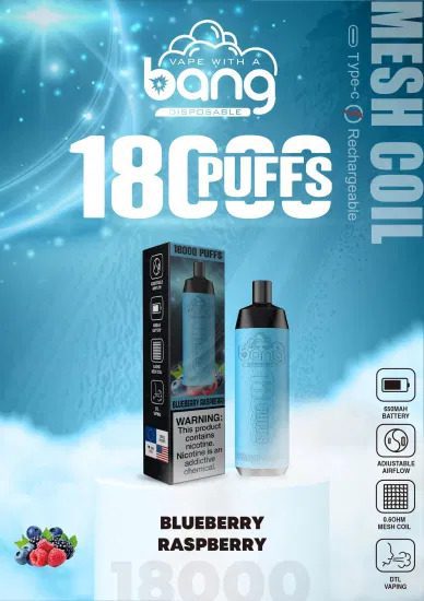 BANG Disposable 18000 puff - BLUEBERRY RASPBERRY - ( RECHARGEABLE ...
