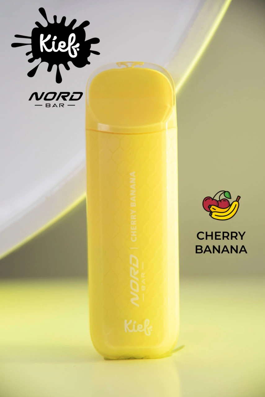 NORD BAR Disposable Pods 4000 puff - Cherry Banana - ( RECHARGEABLE ...